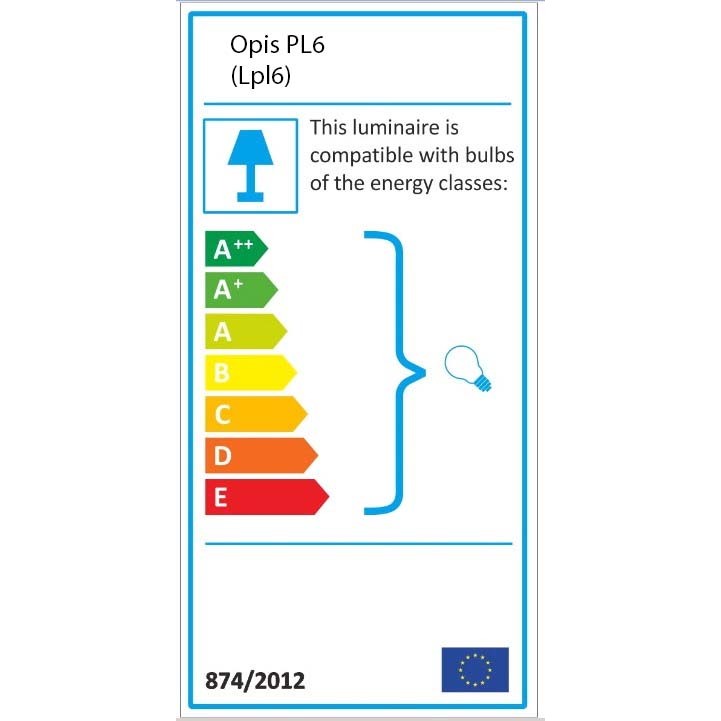 Opis PL6 (Ø17cm) - Elegant, white glass sphere pendant lamp with black ...